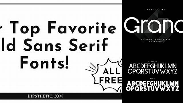 Bold Sans Serif Fonts: Free Downloads & Usage Guide