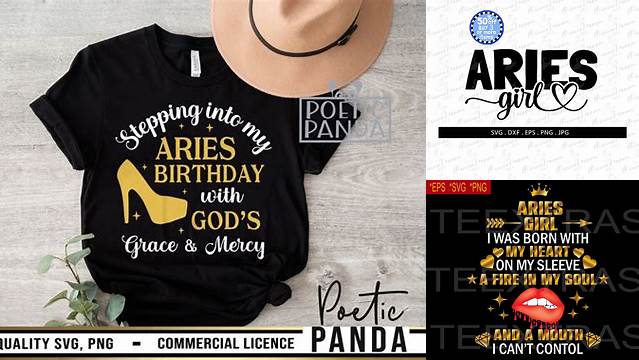 Aries Girl SVG: Birthday & Zodiac Designs For Women