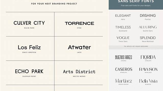 Best Free Commercial Sans Serif Fonts For Designers