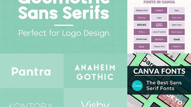 Canva Geometric Sans Serif Fonts: Your Design Guide