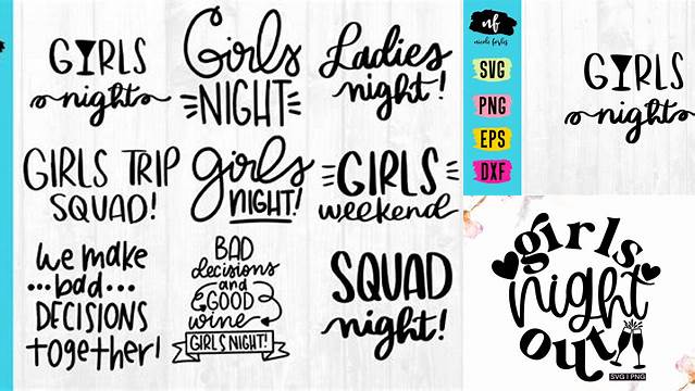 Girls Night In SVG Files: Crafting The Perfect Party