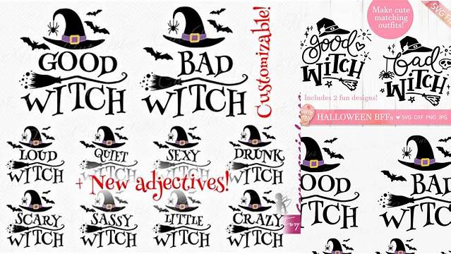 Good Witch Bad Witch SVG: Ideas & How To Use Them