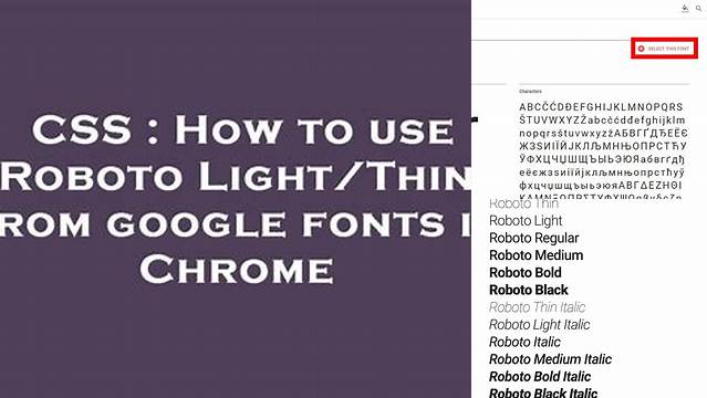 Import Roboto Font From Google Fonts Via CSS