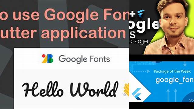 Flutter & Google Fonts: A Pub.dev Guide