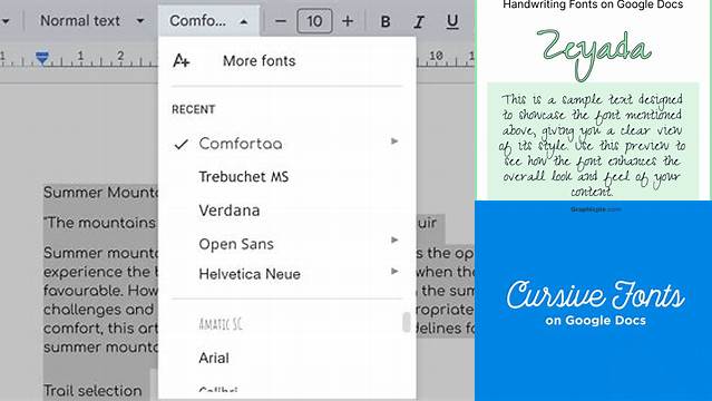 Handwriting Fonts In Google Docs: A Complete Guide