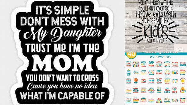 Protective Parent SVG Quotes For Kids