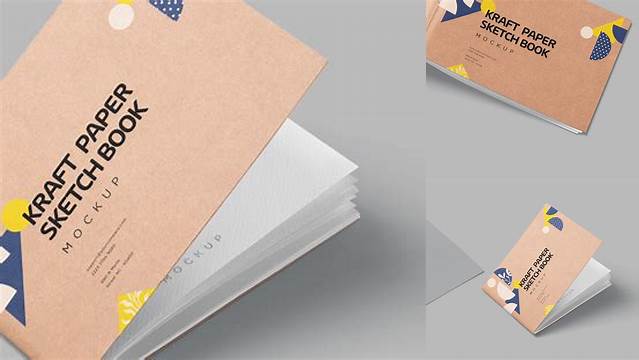 Kraft Paper Sketchbook Mockup