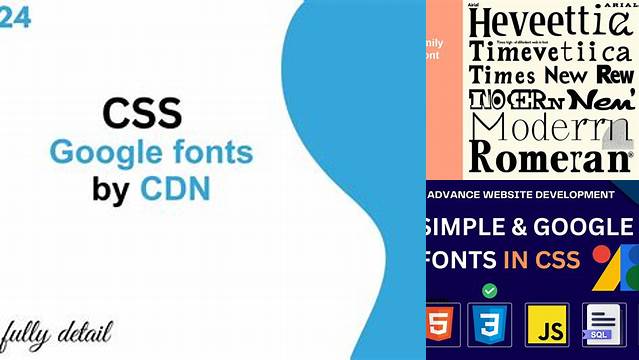 Google Fonts In CSS: Your Ultimate Guide