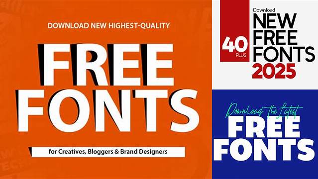 Free Modern Fonts 2025: Top Typefaces For Designers