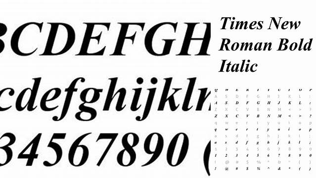Free Times New Roman PS Bold Italic Font Download Guide